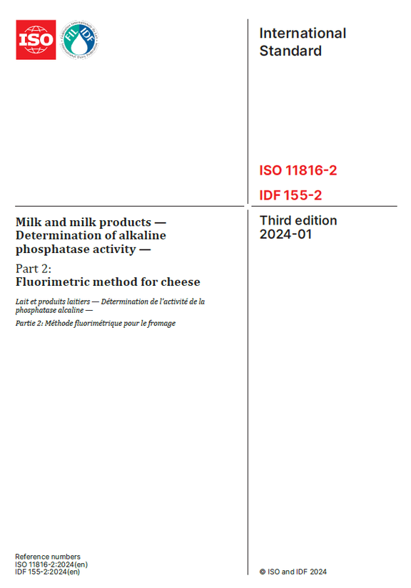 ISO 11816-2 | IDF 155-2: 2024 - Milk and milk products — Determination ...